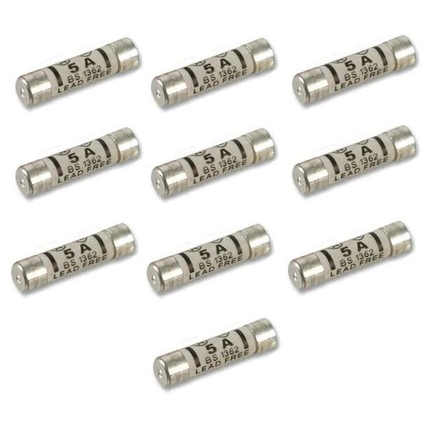 Electrical Cartridge Fuses, 5 Amp (10 Pack) | DIY Direct