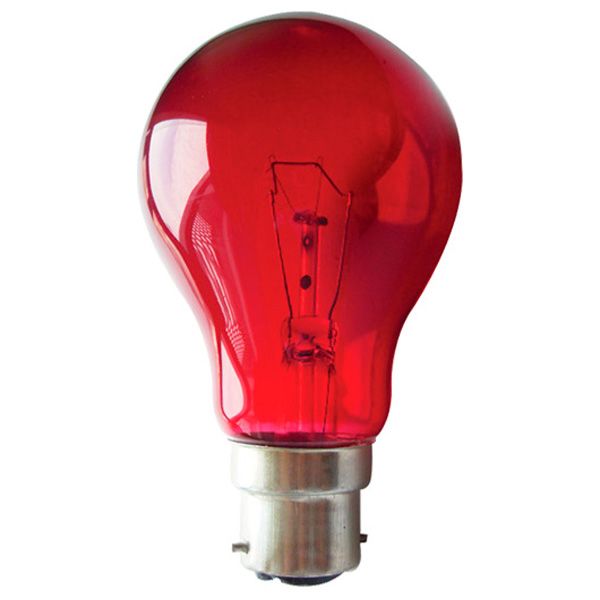 Fireglow Bulbs for Electric Fires, Red 60W BC/ B22/ B22d/ Ba22d (5 Pack ...