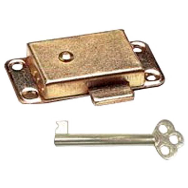 Wardrobe/ Cupboard Lock with Key 63mm | DIY Direct